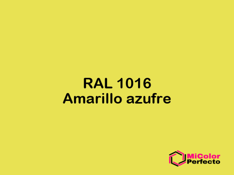 RAL 1016 Amarillo azufre (RAL Classic) - micolorperfecto RAL