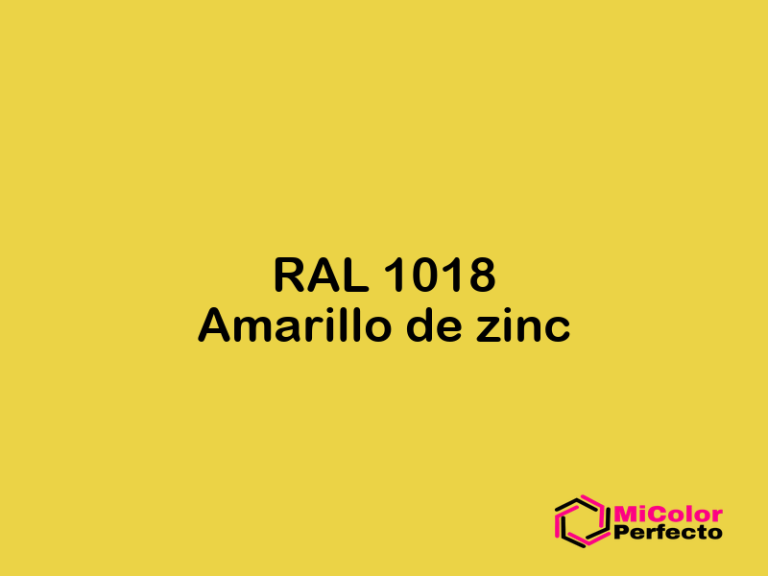 RAL 1018 Amarillo de zinc (RAL Classic) - micolorperfecto RAL