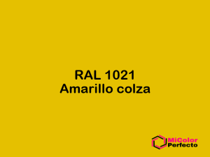 RAL 1021 Amarillo colza (RAL Classic)