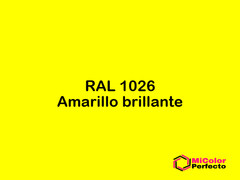 RAL 1026 Amarillo Brillante (RAL Classic) - micolorperfecto RAL