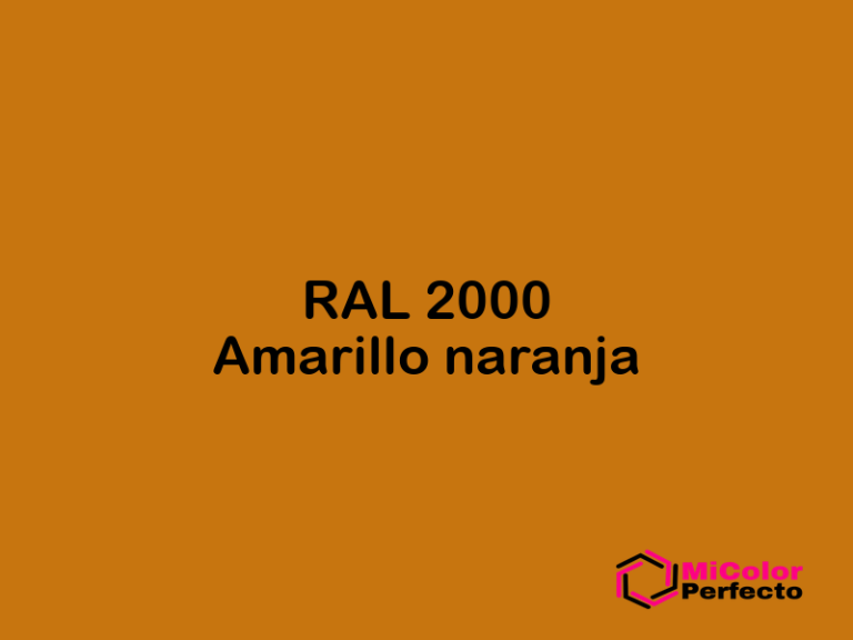 RAL 2000 Amarillo Naranja (RAL Classic) - micolorperfecto RAL