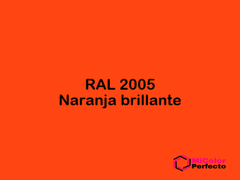 RAL 2005 Naranja brillante (RAL Classic) - micolorperfecto RAL