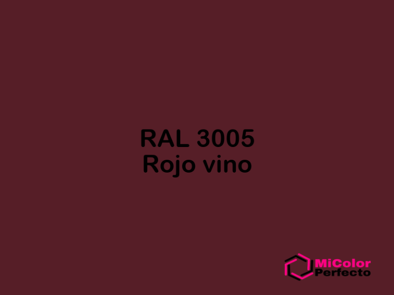 RAL 3005 Rojo Vino (RAL Classic) - micolorperfecto RAL