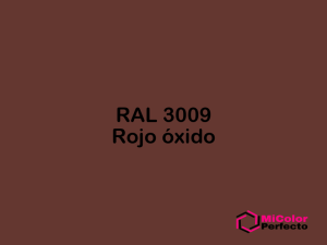 RAL 3009 Rojo Óxido (RAL Classic) - micolorperfecto RAL