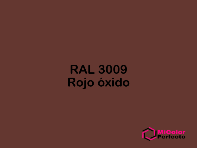 RAL 3009 Rojo Óxido (RAL Classic) - micolorperfecto RAL
