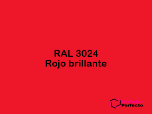 RAL 3024 Rojo Brillante (RAL Classic) - micolorperfecto RAL
