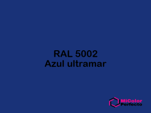 RAL 5002 Azul Ultramar (RAL Classic) - micolorperfecto RAL