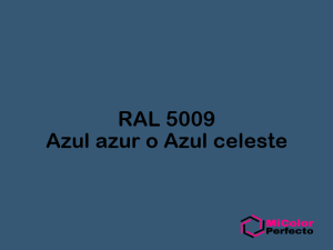 RAL 5009 Azul Azur (Classic RAL)