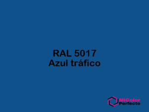 RAL 5017 Azul Tráfico (RAL Classic) - micolorperfecto RAL