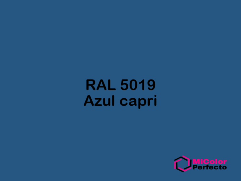 RAL 5019 Azul Capri (RAL Classic) - micolorperfecto RAL