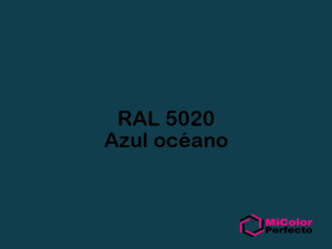 RAL 5020 Azul Océano (RAL Classic) - micolorperfecto RAL