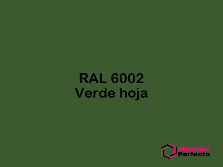 RAL 6002 Verde Hoja (RAL Classic) - micolorperfecto RAL