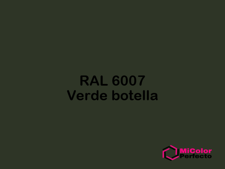 RAL 6007 Verde botella: Cómo usarlo y sus ventajas