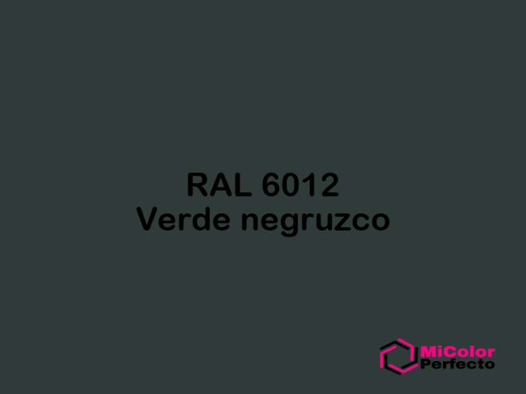 RAL 6012 Verde Negruzco (RAL Classic) - micolorperfecto RAL