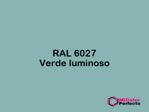 RAL 6027 Verde Luminoso (Classic RAL) - micolorperfecto RAL