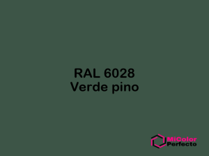 RAL 6028 Verde Pino (Classic RAL) - micolorperfecto RAL