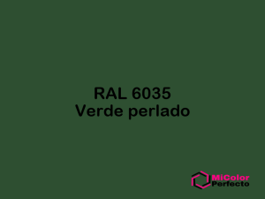 RAL 6035 Verde Perlado (Classic RAL) - micolorperfecto RAL