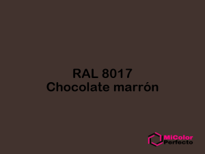 RAL 8017 Cholate y pintura - micolorperfecto