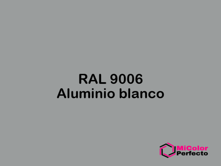 RAL 9006 Aluminio Blanco (Classic RAL) - micolorperfecto RAL