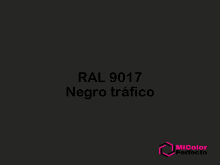 RAL 9017 Negro Tráfico (Classic RAL) - micolorperfecto RAL